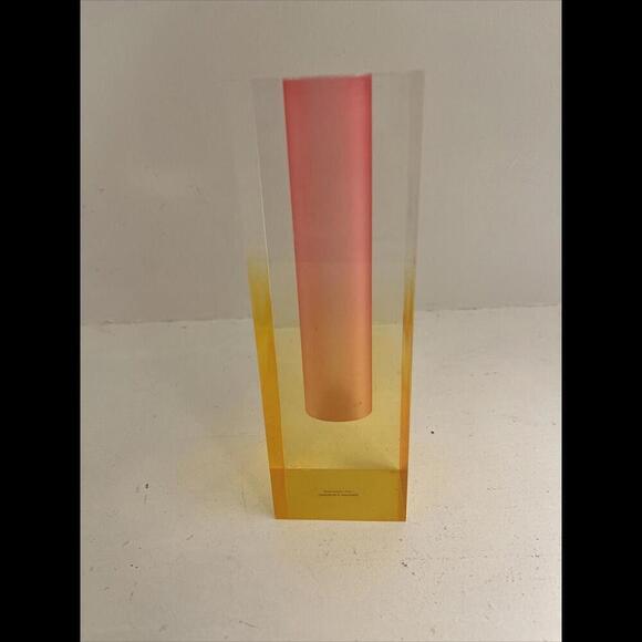 Other | Rare Original Umzikim X Hattern Acrylic Vase Pink Orange Mellow ...
